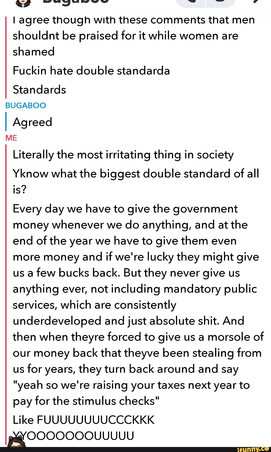 I agree though with these comments that men shouldnt be praised for it ...