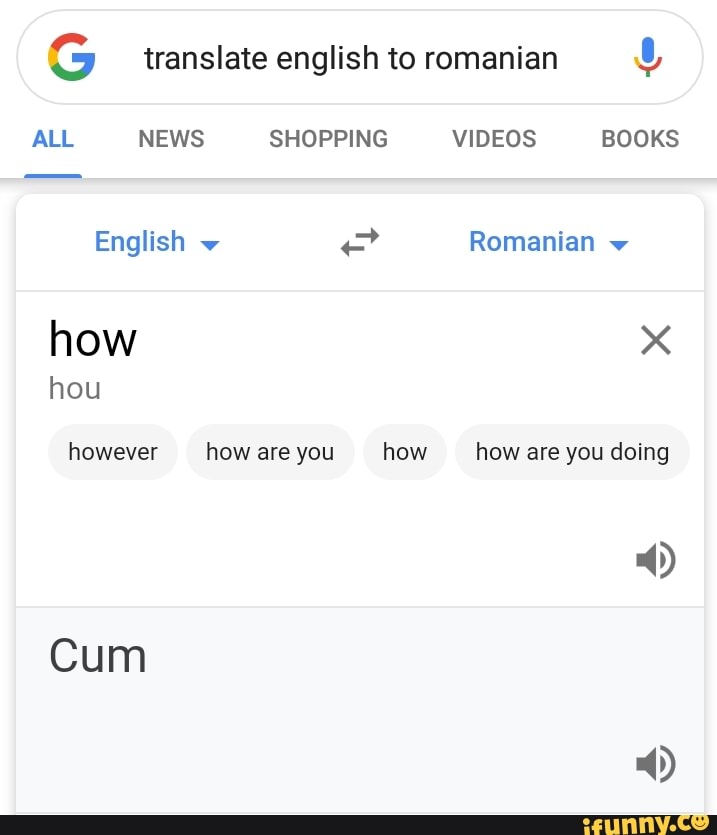 Romanian To English