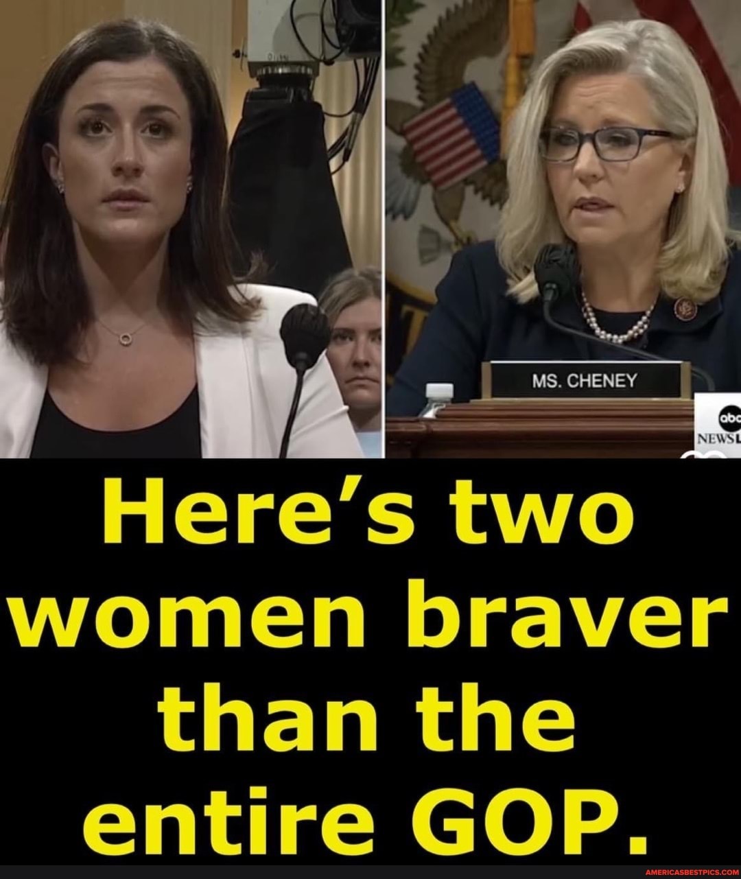 MS. CHENEY Here's two women braver than the entire GOP. - America’s ...