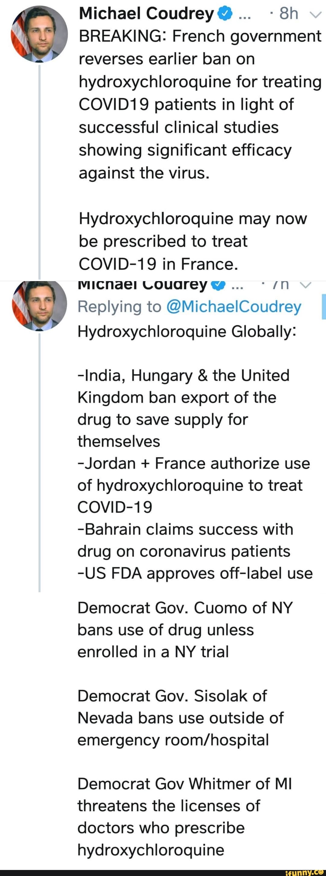 Michael Coudrey BREAKING: French government reverses earlier ban on ...