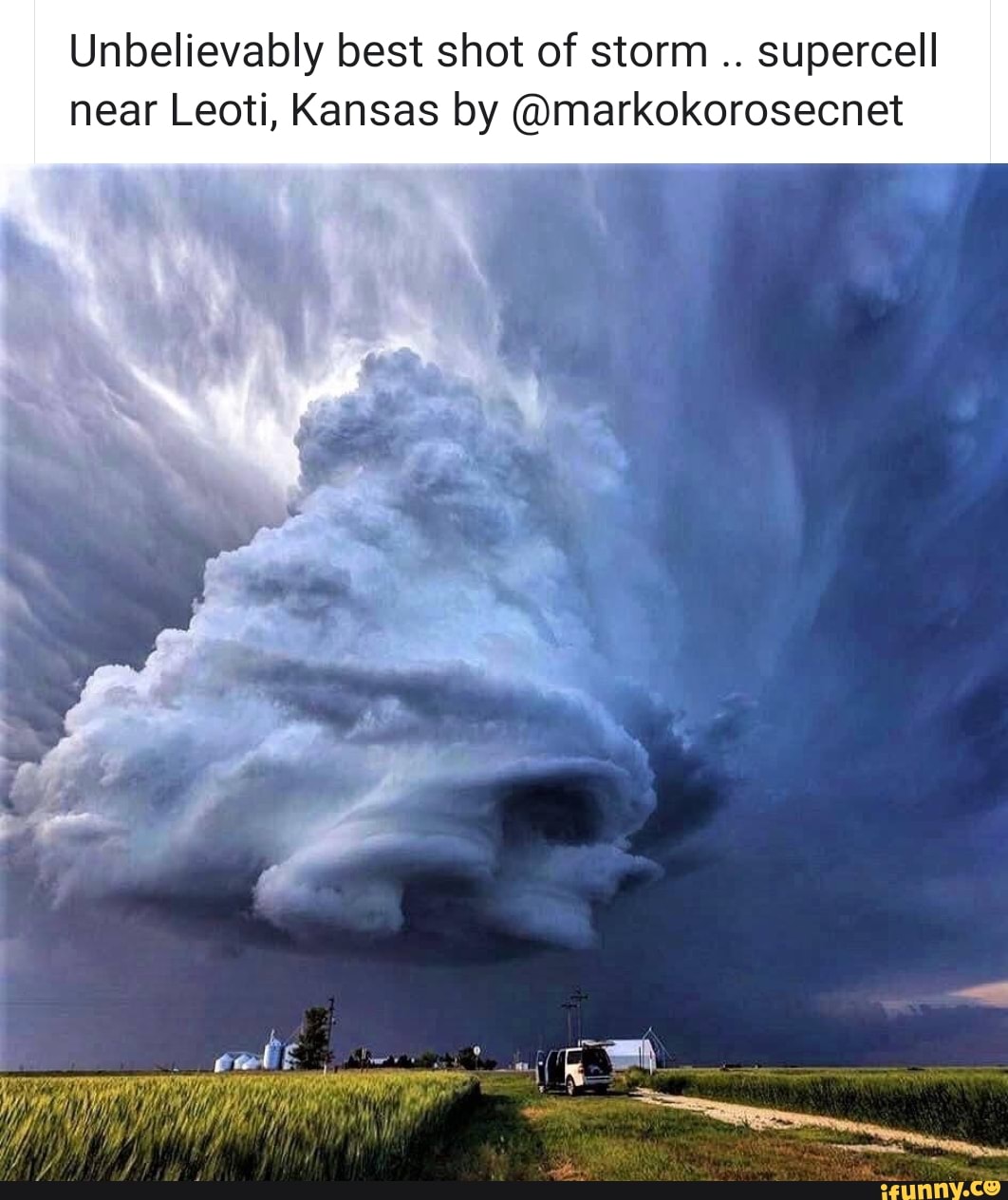 Unbelievably best shot of storm .. supercell near Leoti, Kansas by ...