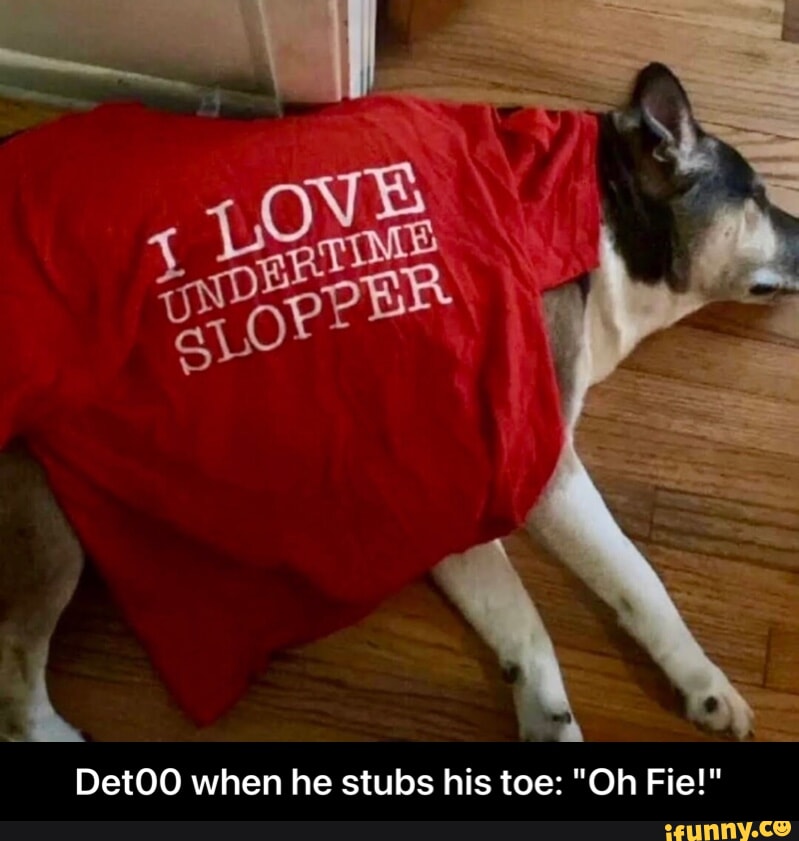 DetOO when he stubs his toe: "Oh Fie!" - Det00 when he stubs his toe ...