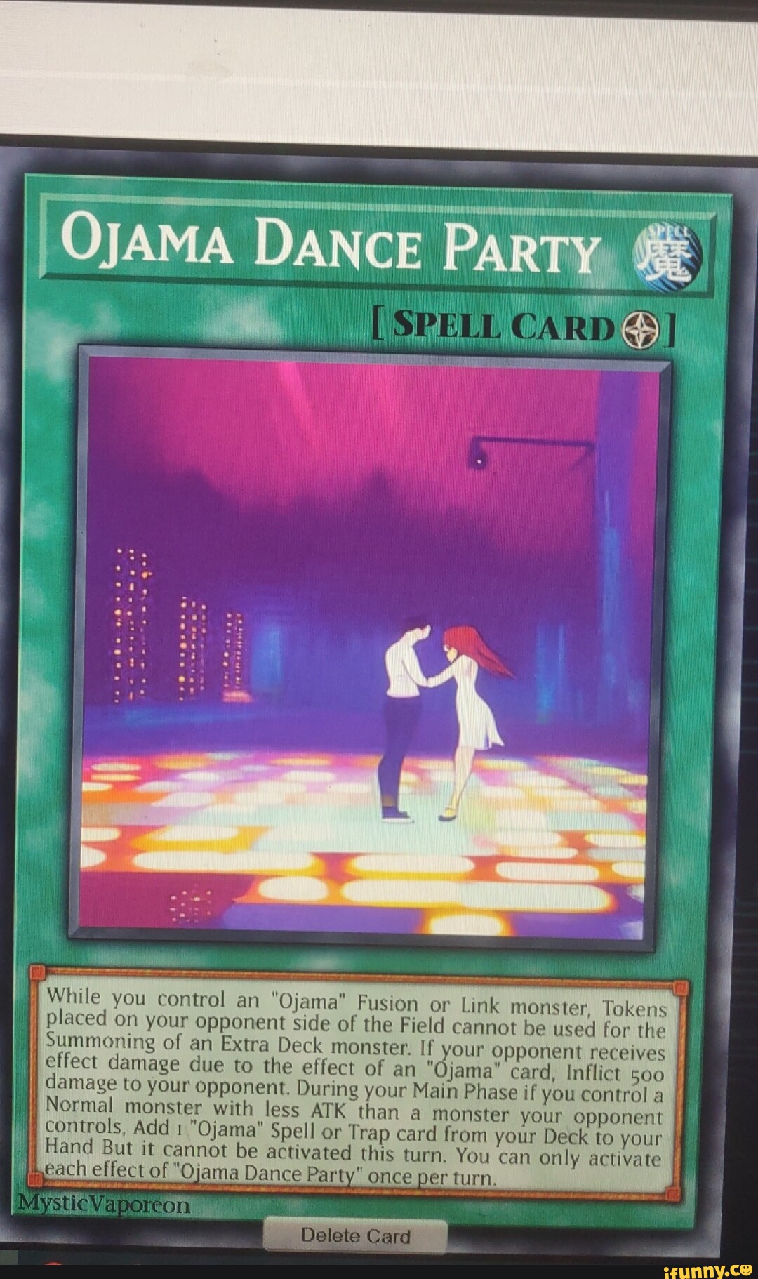 OJAMA DAN While you control an "Ojama" placed on your opponent side o ...