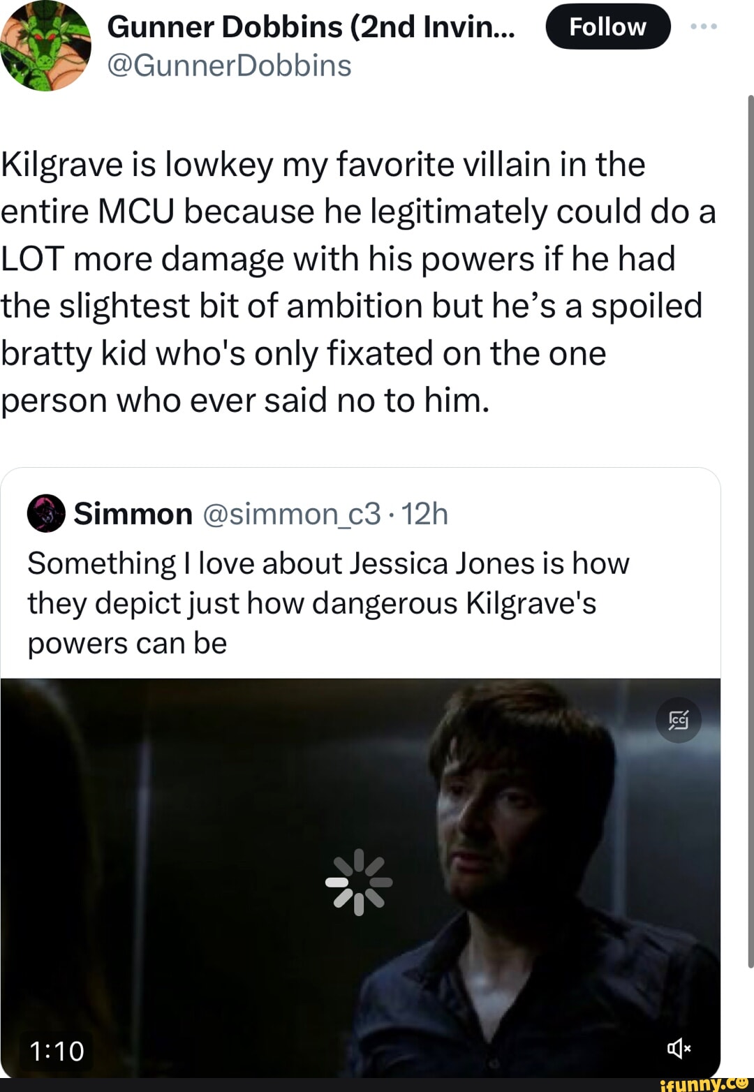 Kilgrave memes. Best Collection of funny Kilgrave pictures on iFunny