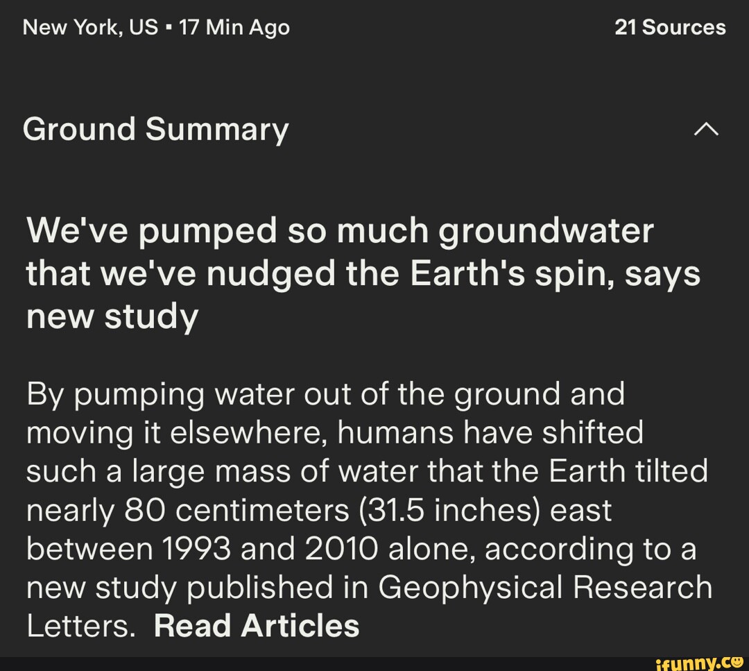Groundwater memes. Best Collection of funny Groundwater pictures on iFunny