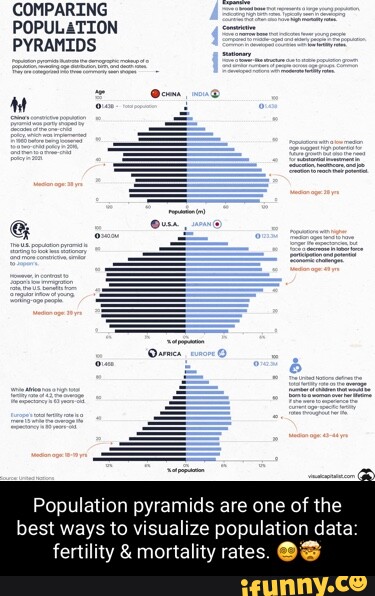COMPARING POPULATION PYRAMIDS Population pyramids are one of the best ...