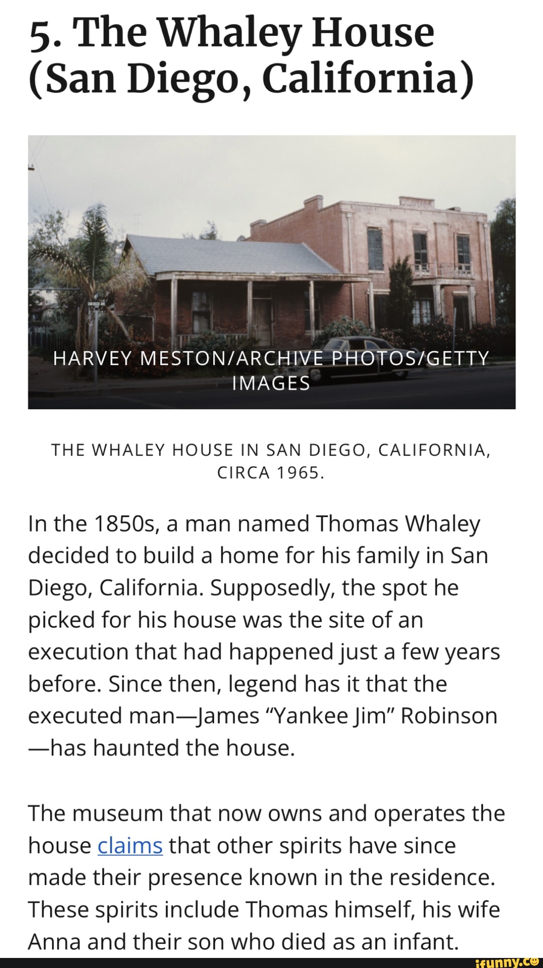 5. The Whaley House (San Diego, California) HARVEY IMAGES THE WHALEY ...