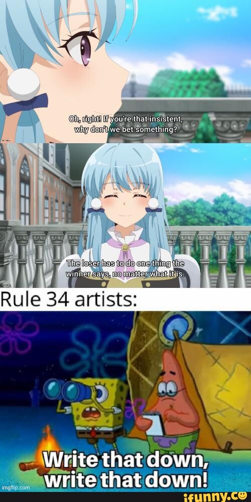 Ag Rule 34 artists: Write that down, write that down! - iFunny