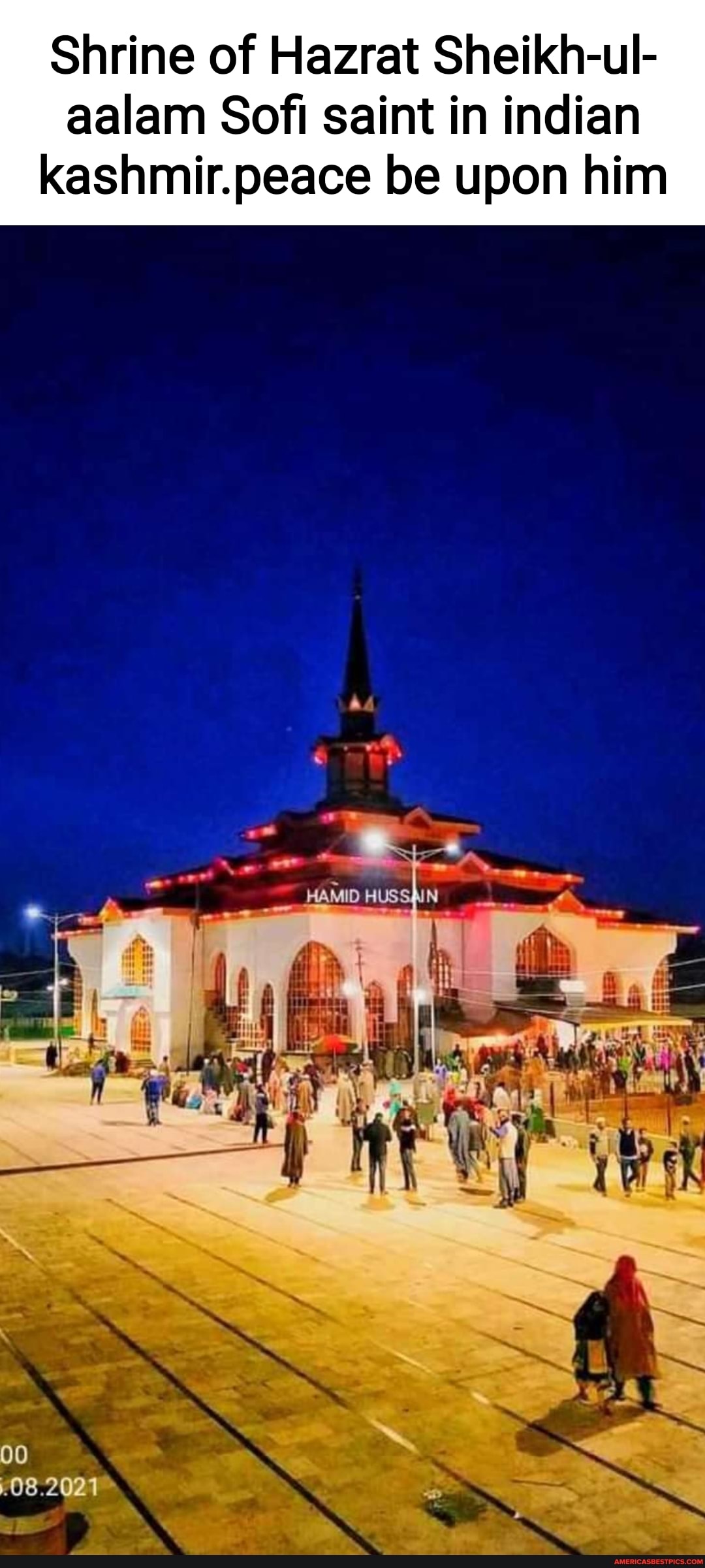 Shrine of Hazrat Sheikh-ul- aalam Sofi saint in indian Kashmir. be upon ...