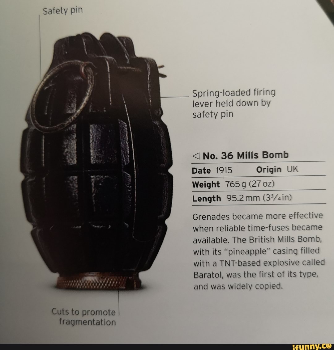 Safety pin N Spring-loaded firing lever held down by safety pin