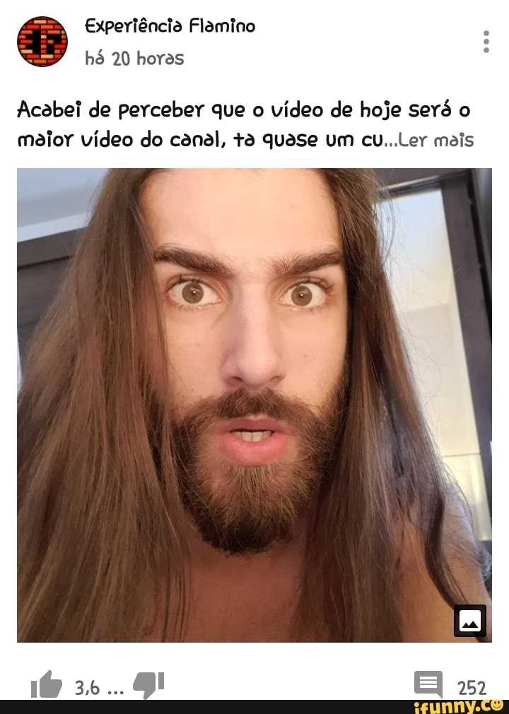 Experiência Flamino hó 20 horas Acabei de perceber que o vídeo de hoje ... Experiência Flamino hó 20 horas Acabei de perceber que o vídeo de hoje ...