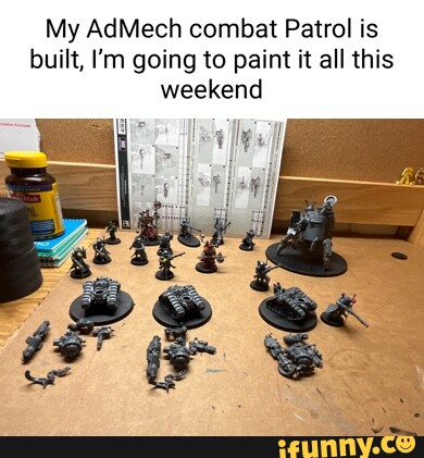 My AdMech combat Patrol is built, I'm going to paint it all this ...