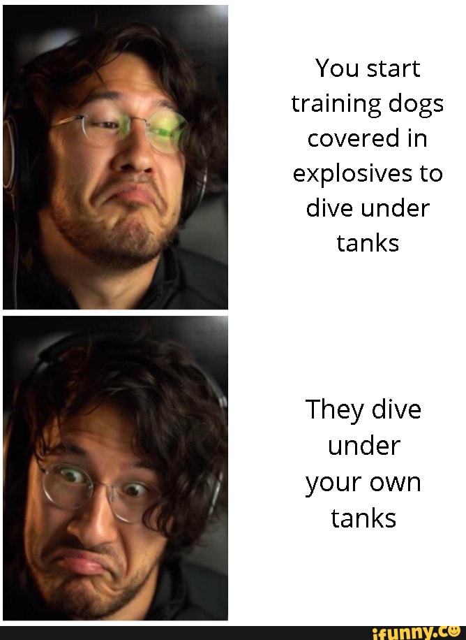 You start training dogs covered in explosives to dive under tanks They ...