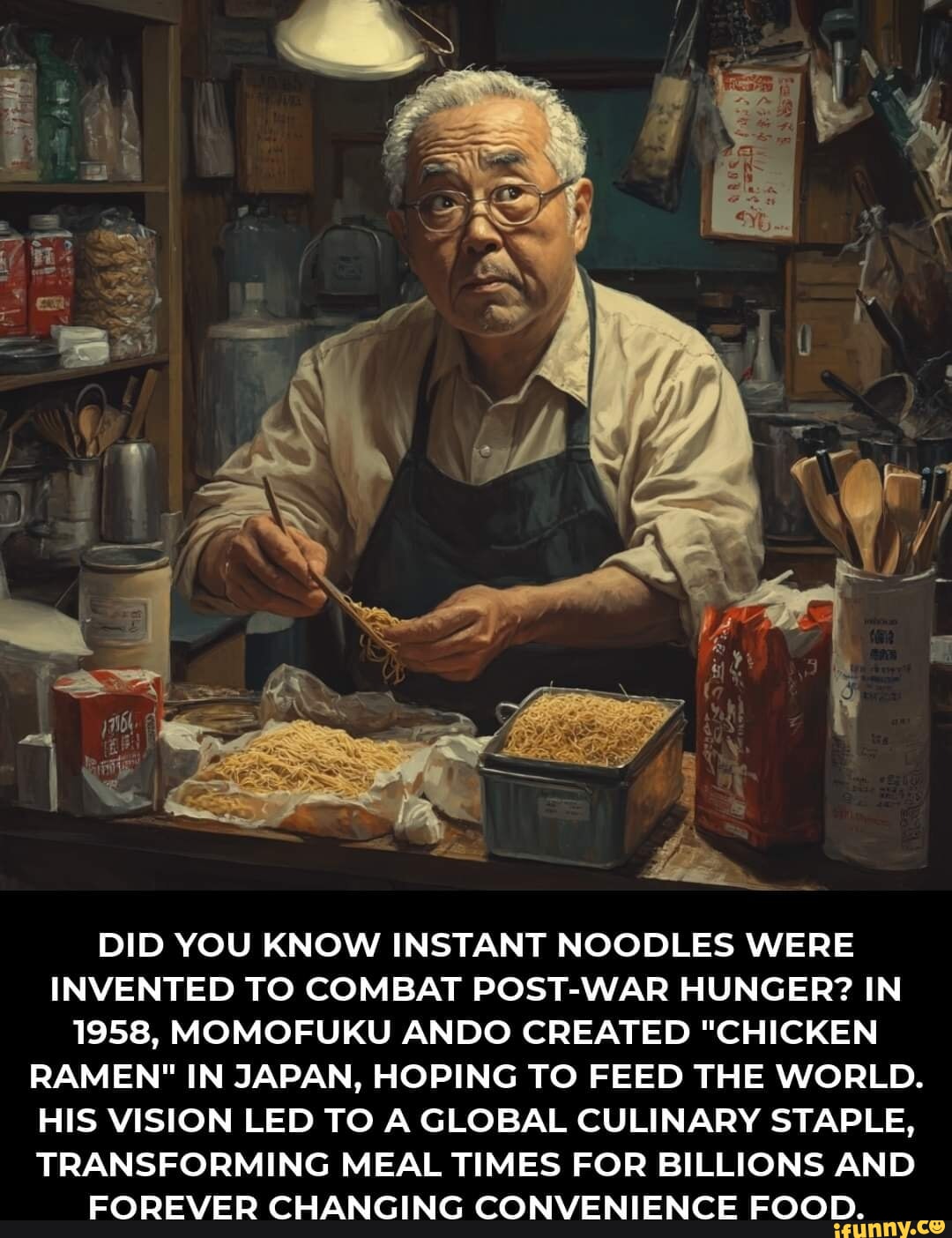 DID YOU KNOW INSTANT NOODLES WERE INVENTED TO COMBAT POST-WAR HUNGER ...