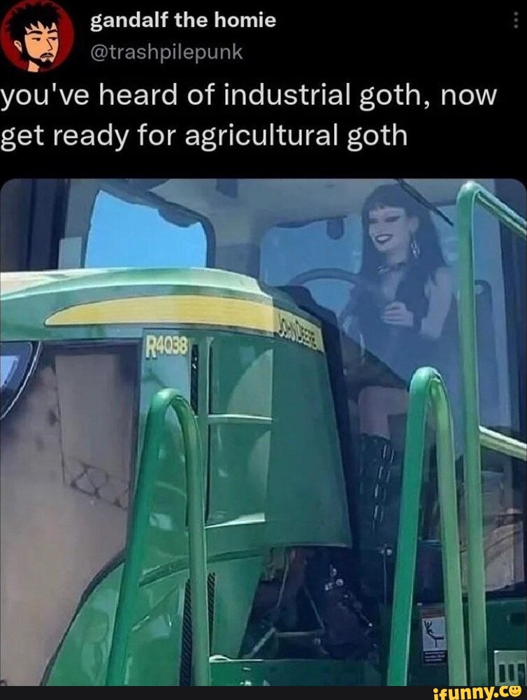 Gandalf the homie @trashpilepunk you've heard of industrial goth, now ...