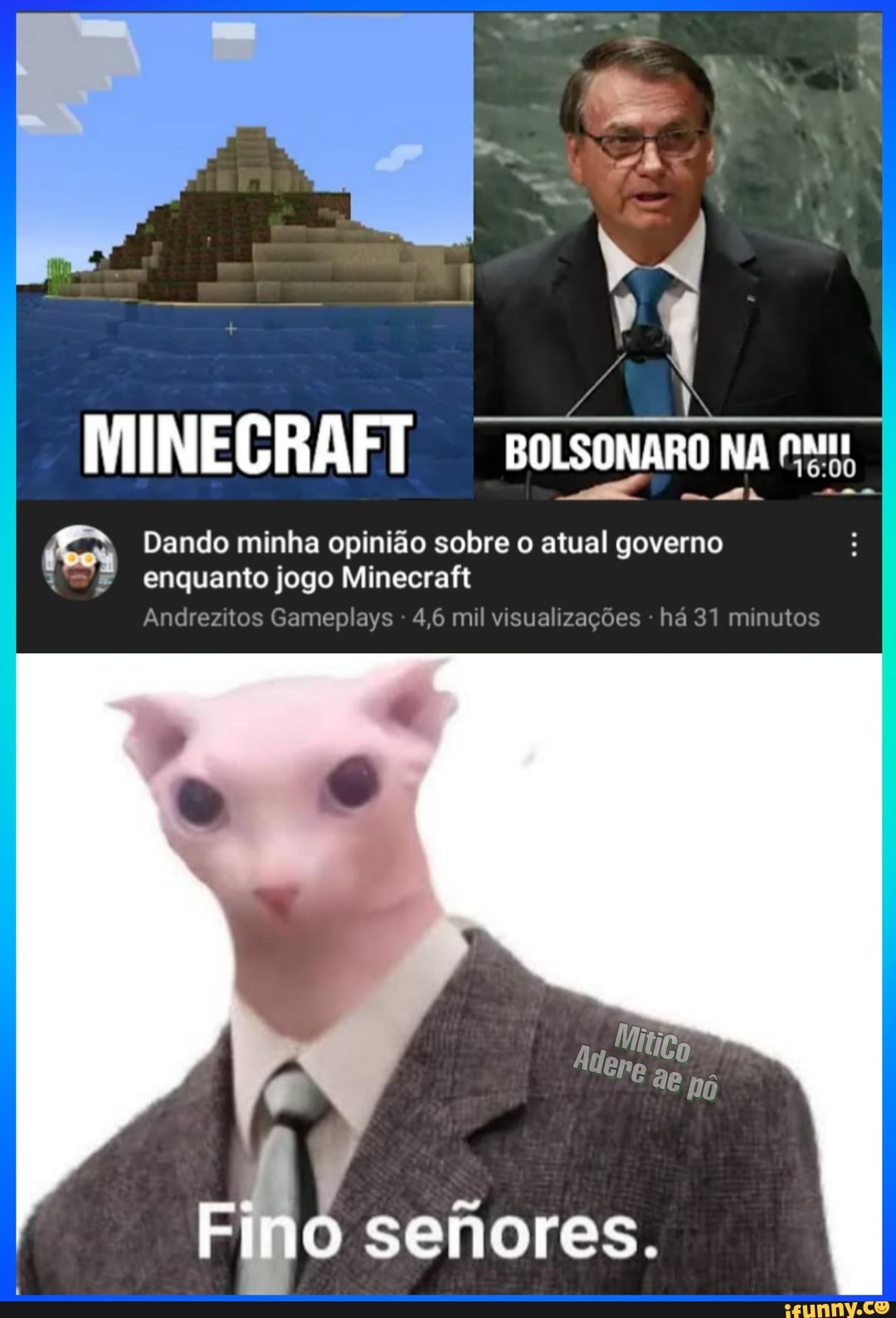 BOLSONARO NA - mm MINECRAFT Dando minha opinião sobre o atual governo 5 ...