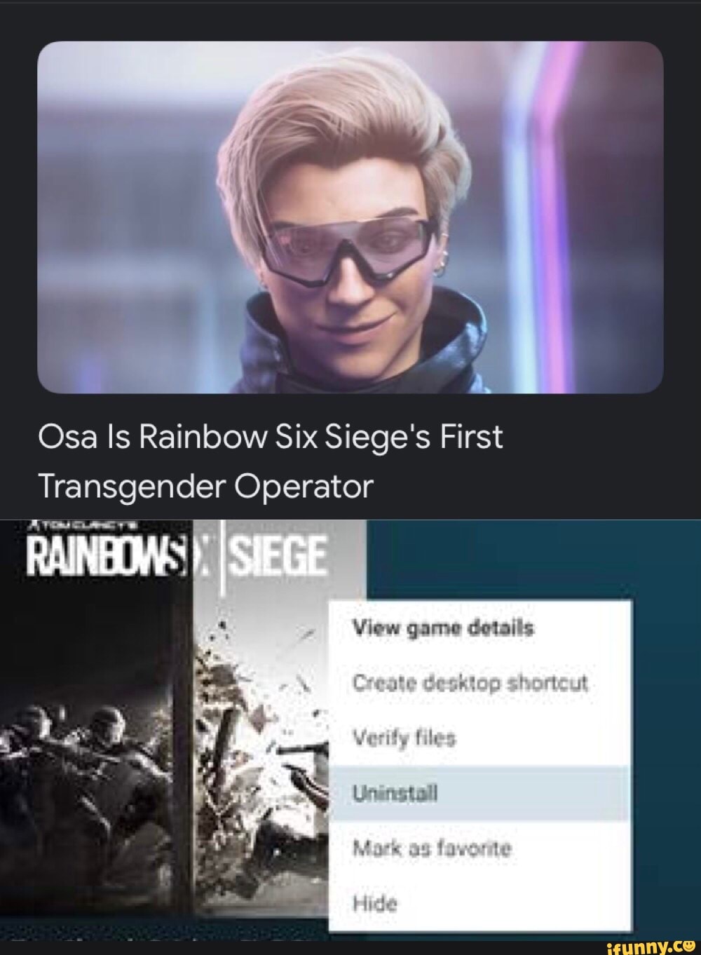Osa Is Rainbow Six Siege's First Transgender Operator View game dotails ...