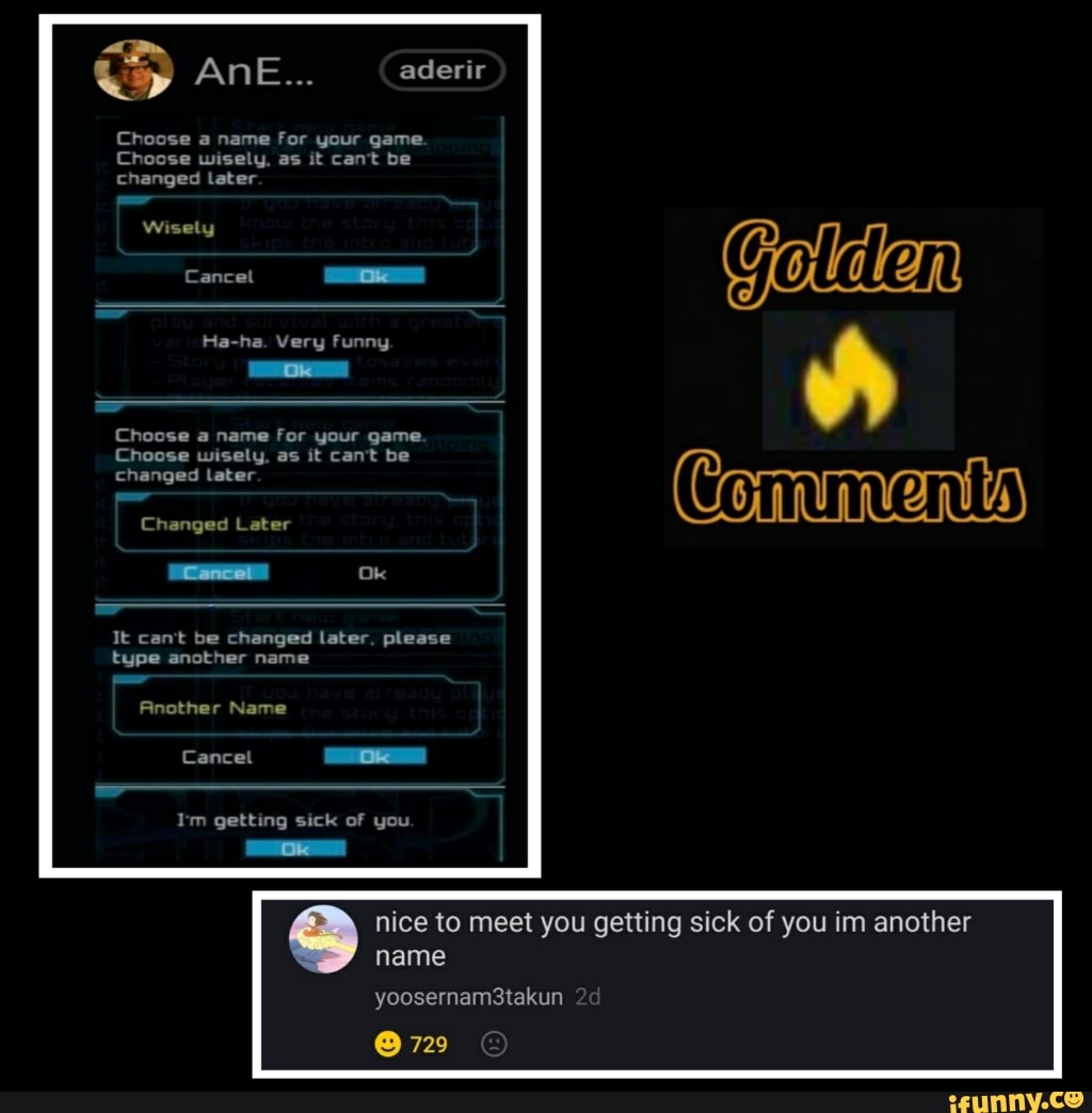 Ane... aderir Choose a name for your game. Choose wisely, as it can't ...