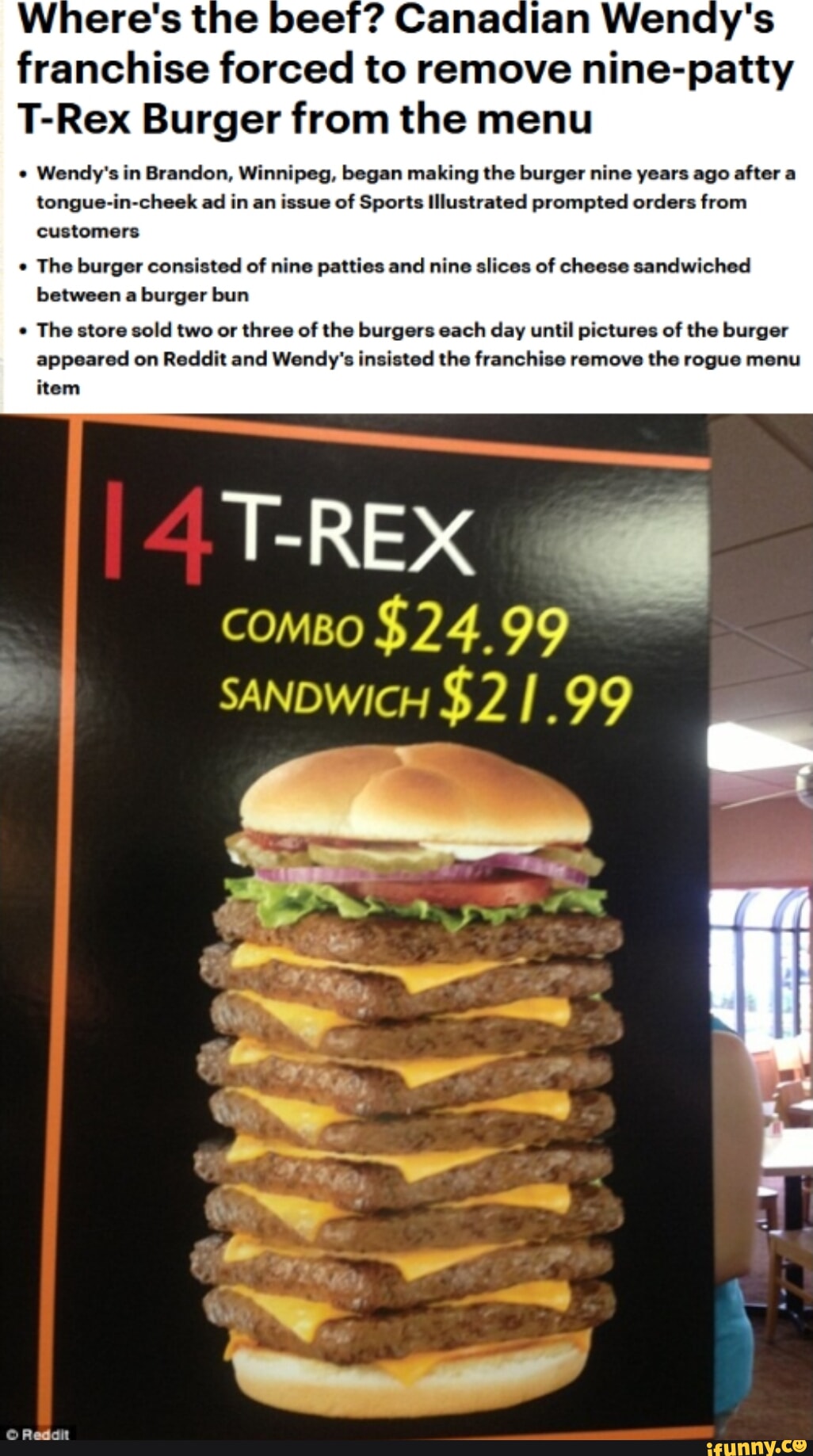 Where's the beef? Canadian Wendy's franchise forced to remove nine ...