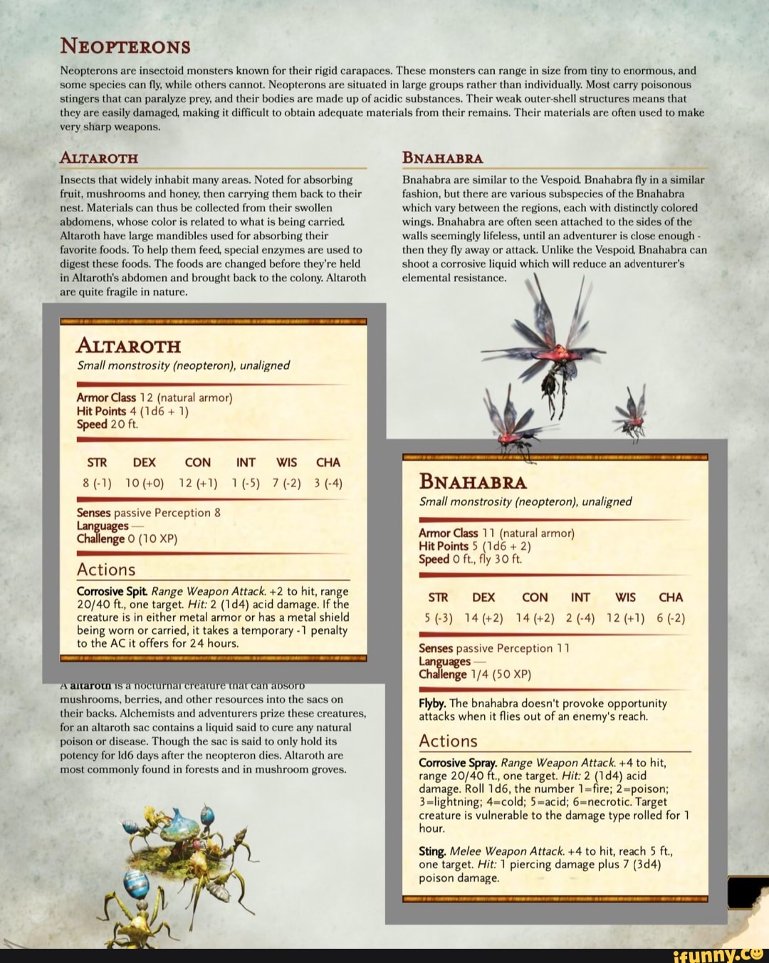 NEOPTERONS Neopterons are insectoid monsters known for their rigid ...