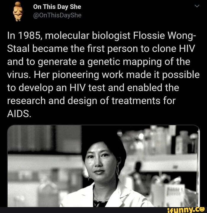 On This Day She @OnThisDayShe In 1985, molecular biologist Flossie Wong ...
