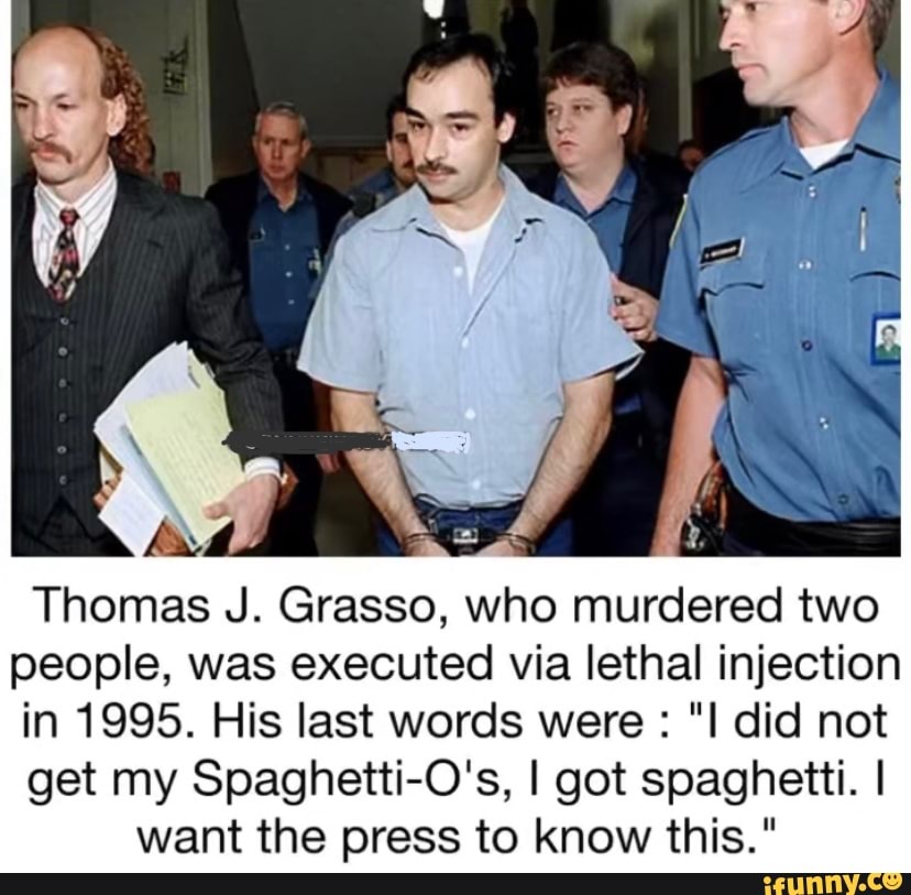 Thomas J. Grasso, who murdered two people, was executed via lethal ...