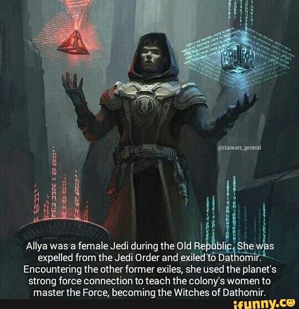 A Allya was a female Jedi during the Old Re bir Shevips expelled from ...