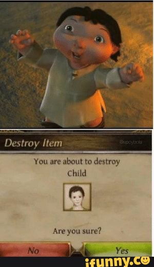 Cringy ass ice age baby - Destroy Item You are about to destroy Child ...