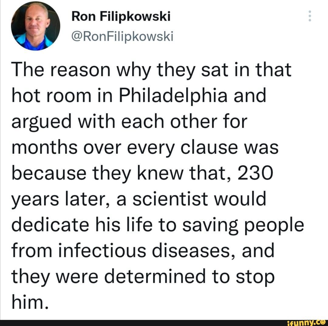 Really?? - Ron Filipkowski The reason why they sat in that hot room in ...