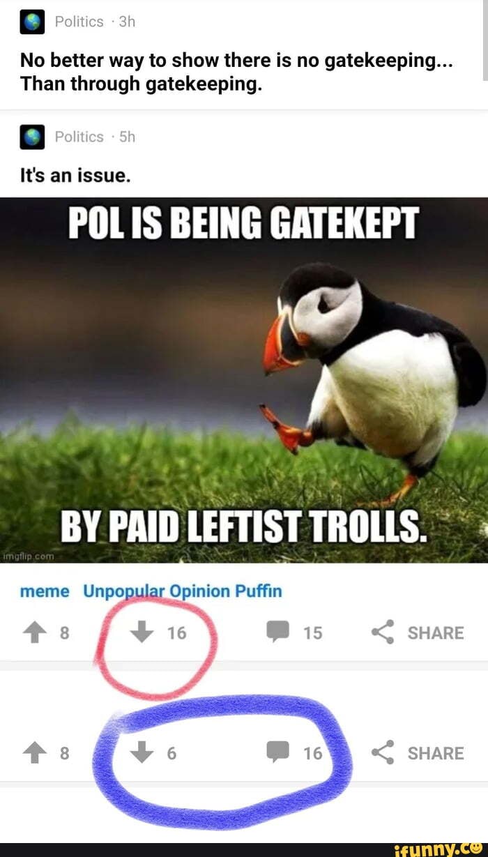 No better way to show there is no gatekeeping... Than through ...