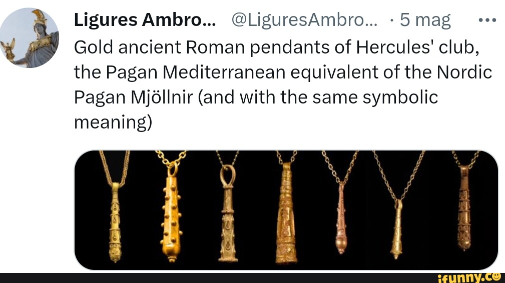 Ligures Ambro... @LiguresAmbro... mag old ancient Roman pendants of ...