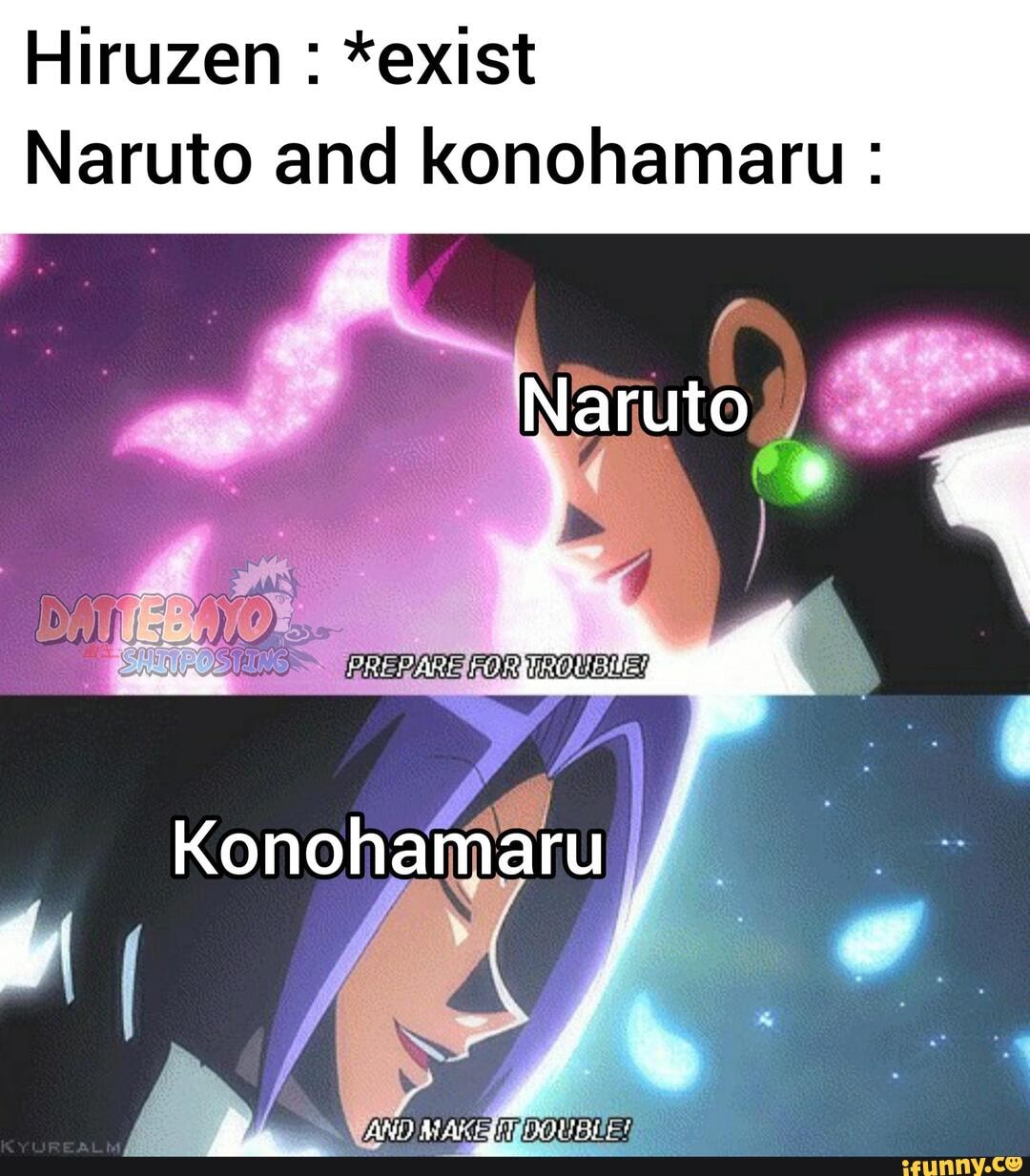 Hiruzen : *exist Naruto and konohamaru : Konohamaru WAND AL - iFunny