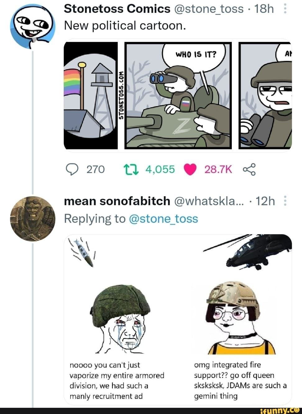 Stonetoss Comics @stone toss New political cartoon. 4,055 28.7K mean ...