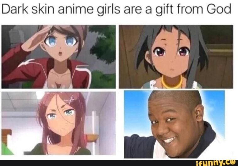 Black Skinned Anime Girl