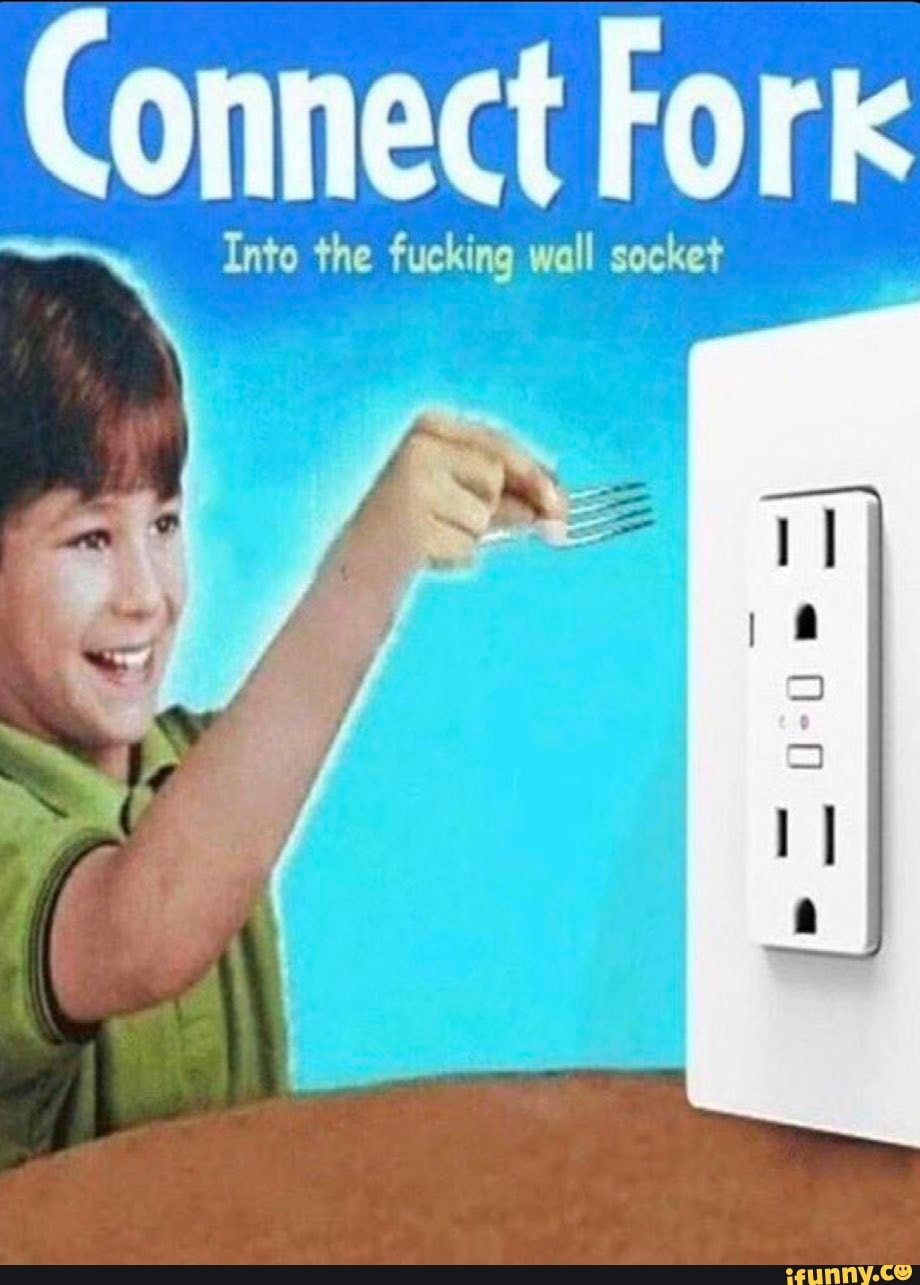 Connect Fork Into The Fucking Wall Socket Ifunny