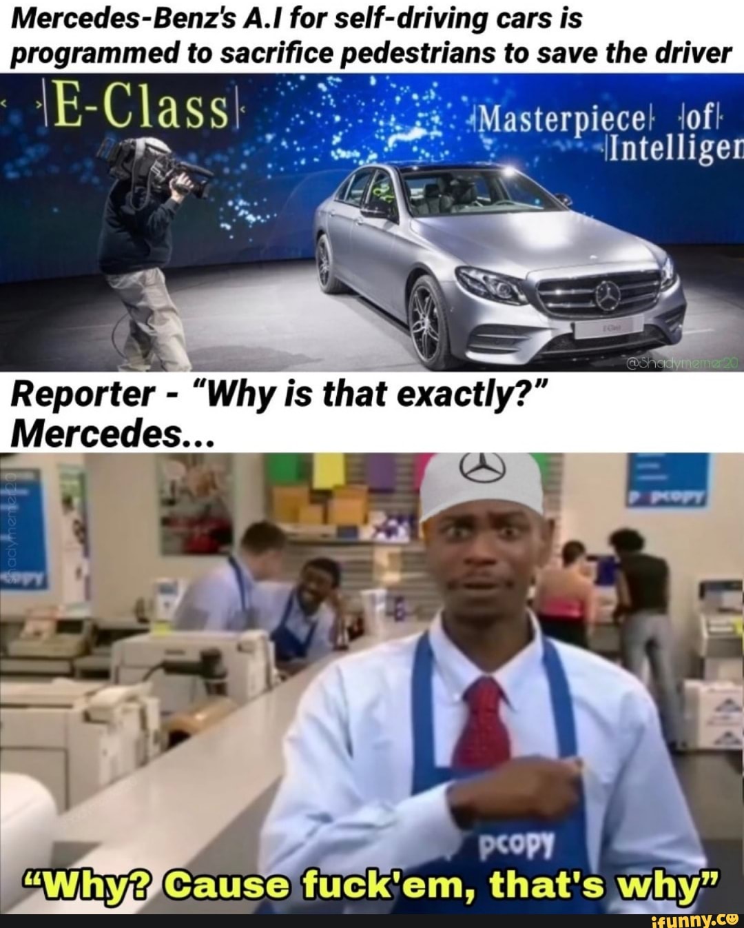 Mercedes-Benz's A.! for self-driving cars is programmed to sacrifice ...