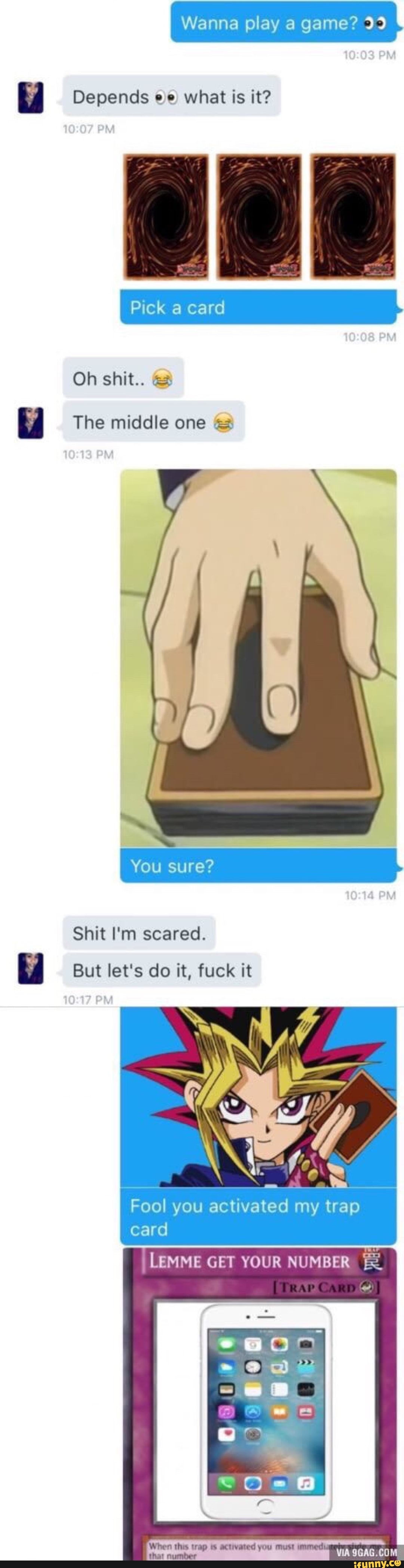 Wanna play a game? 33 “ Depends 99 what is it? Pick & card - iFunny