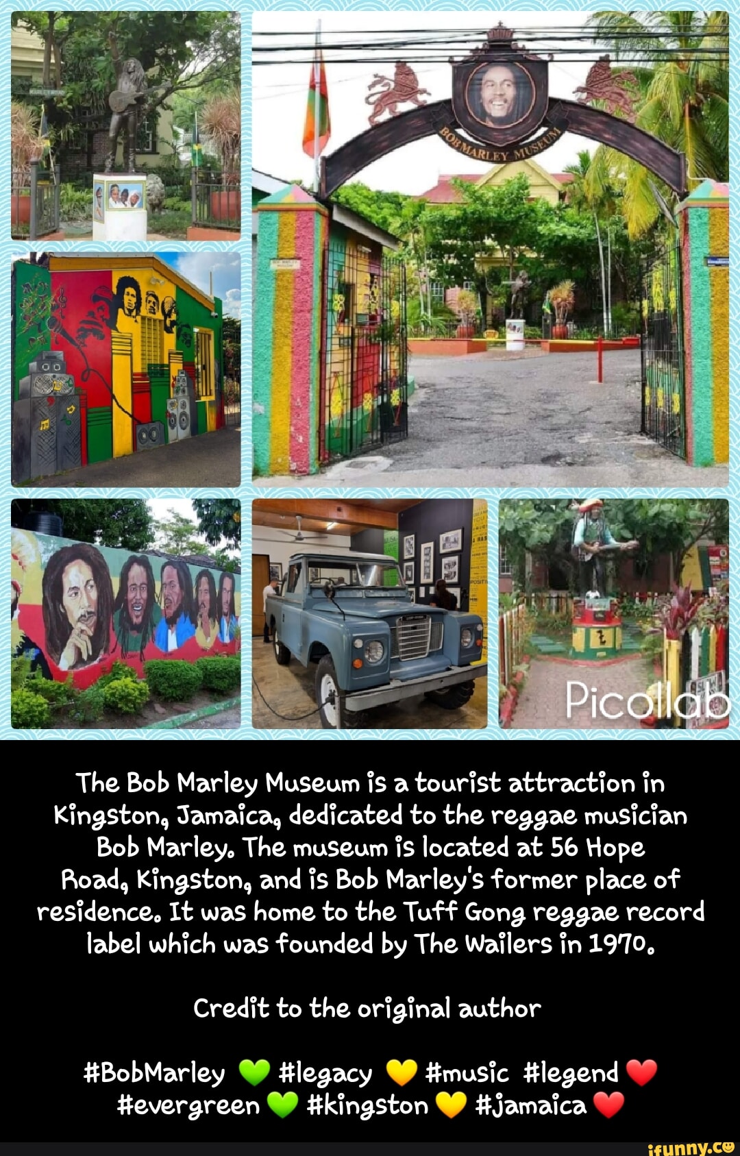 Picollab The Bob Marley Museum is a tourist attraction in Kingston ...
