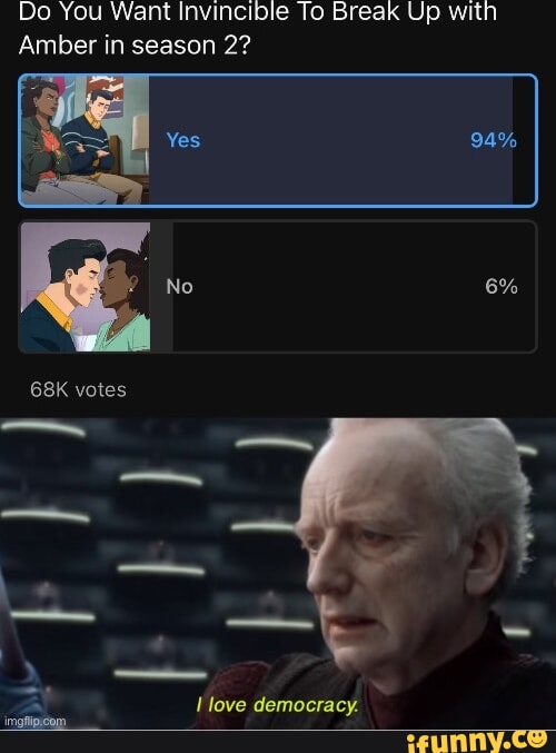 Do You Want Invincible To Break Up with Amber in season 2? votes love ...