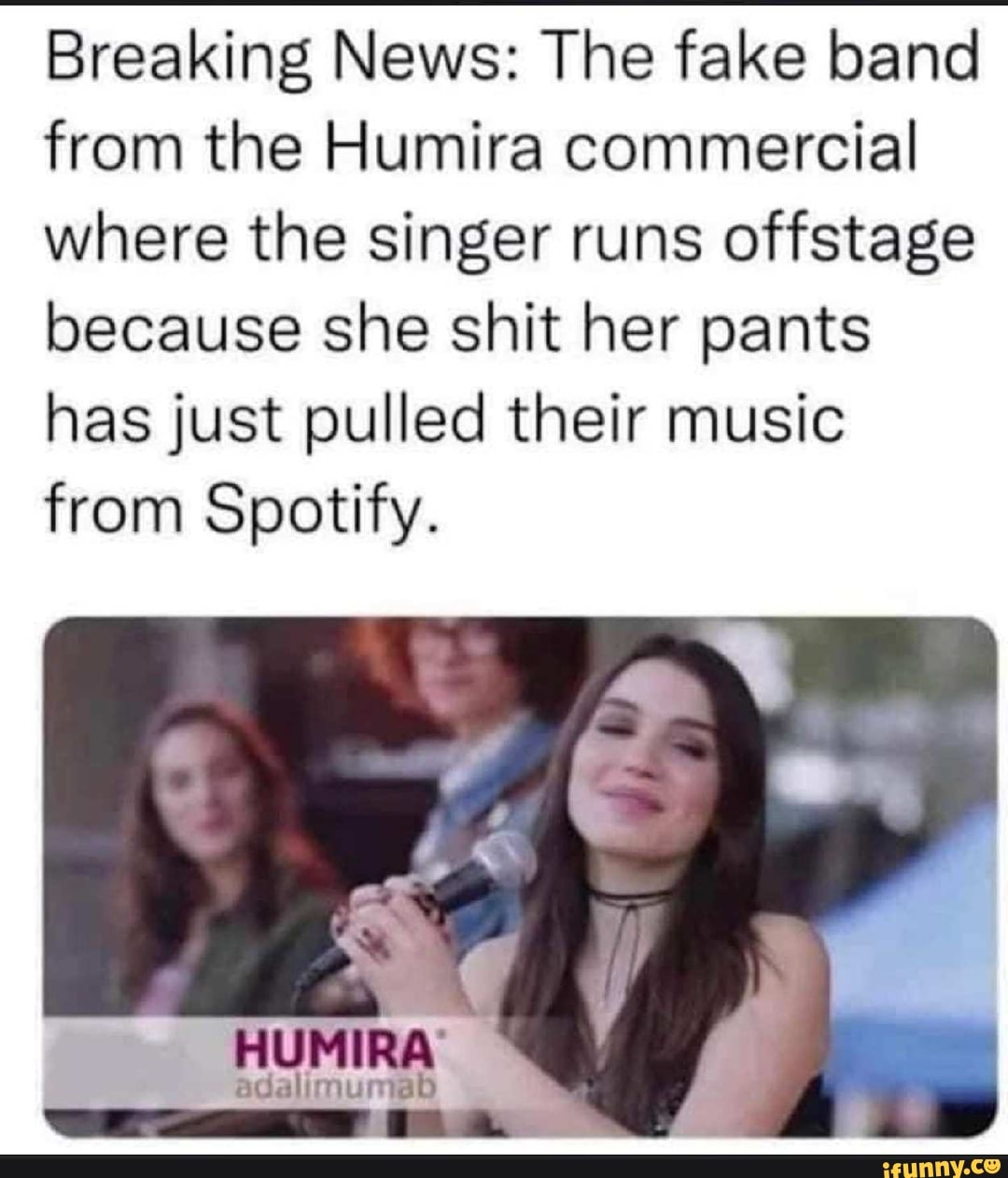 Breaking News: The fake band from the Humira commercial where the ...