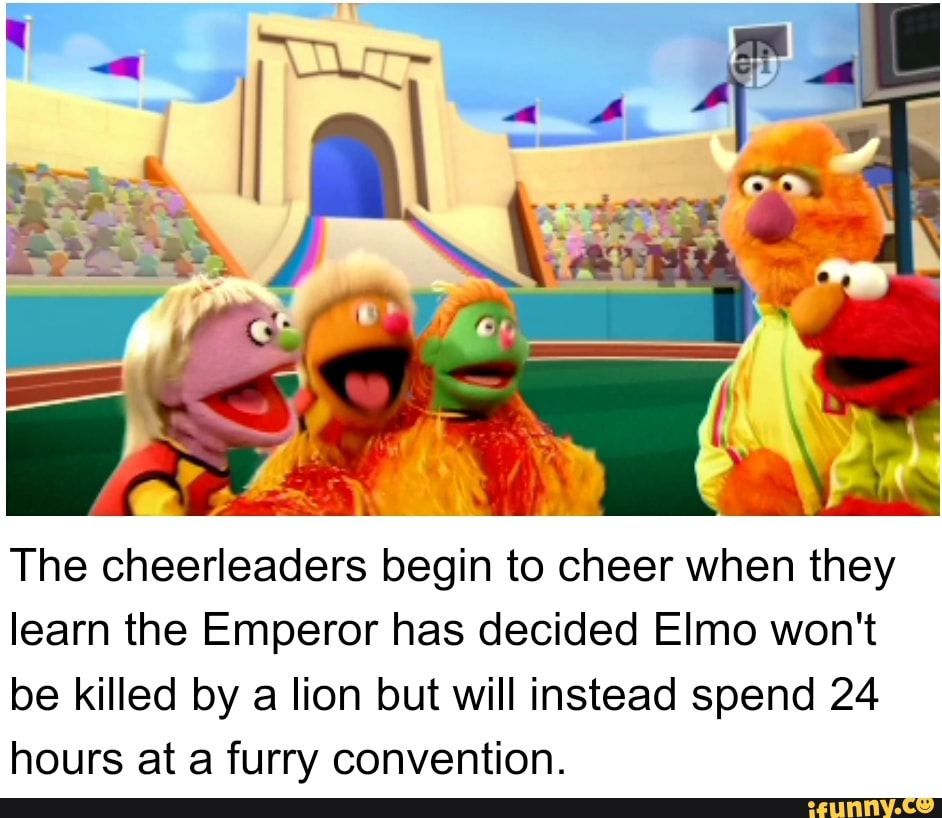 The cheerleaders begin to cheer when they learn the Emperor has decided ...