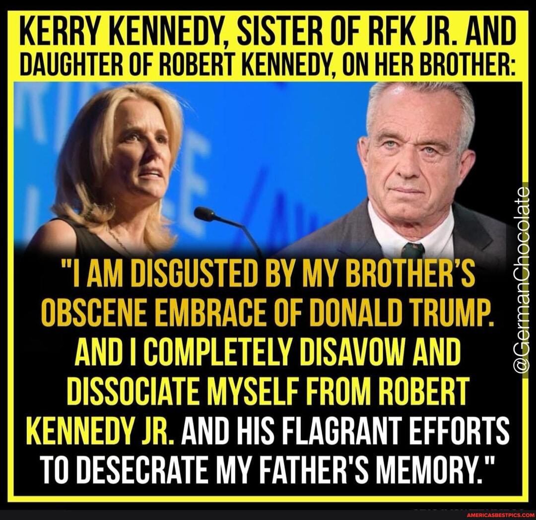 KERRY KENNEDY, SISTER OF RFK JR. AND DAUGHTER OF ROBERT KENNEDY, ON HER ...