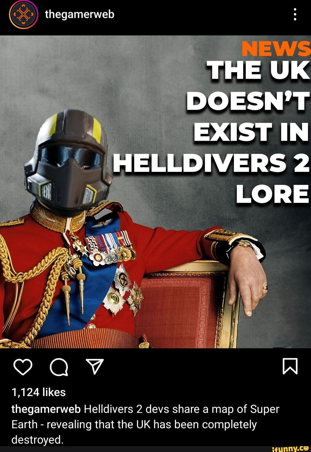 Thegamerweb THE UK DOESN'T EXIST IN HELLDIVERS 2 LORE AV 1,124 likes ...