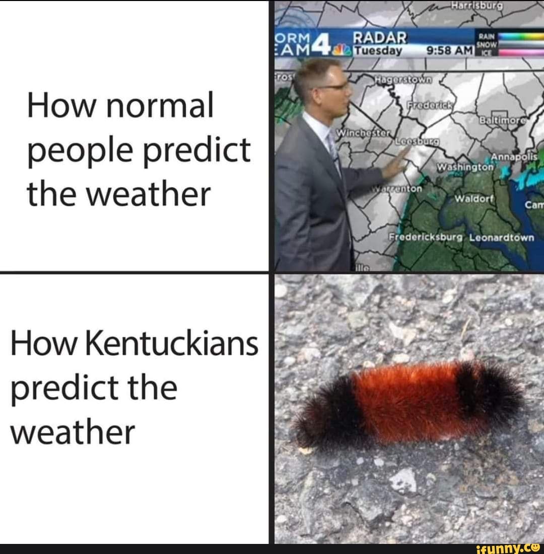 How normal I people predict the weather How Kentuckians predict the ...