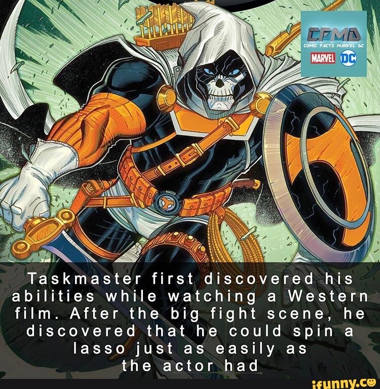 Vi LAS IN Taskmaster first discovered his abilities while watching a ...