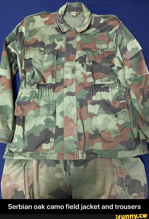 Serbian oak camo field jacket and trousers - Serbian oak camo field ...