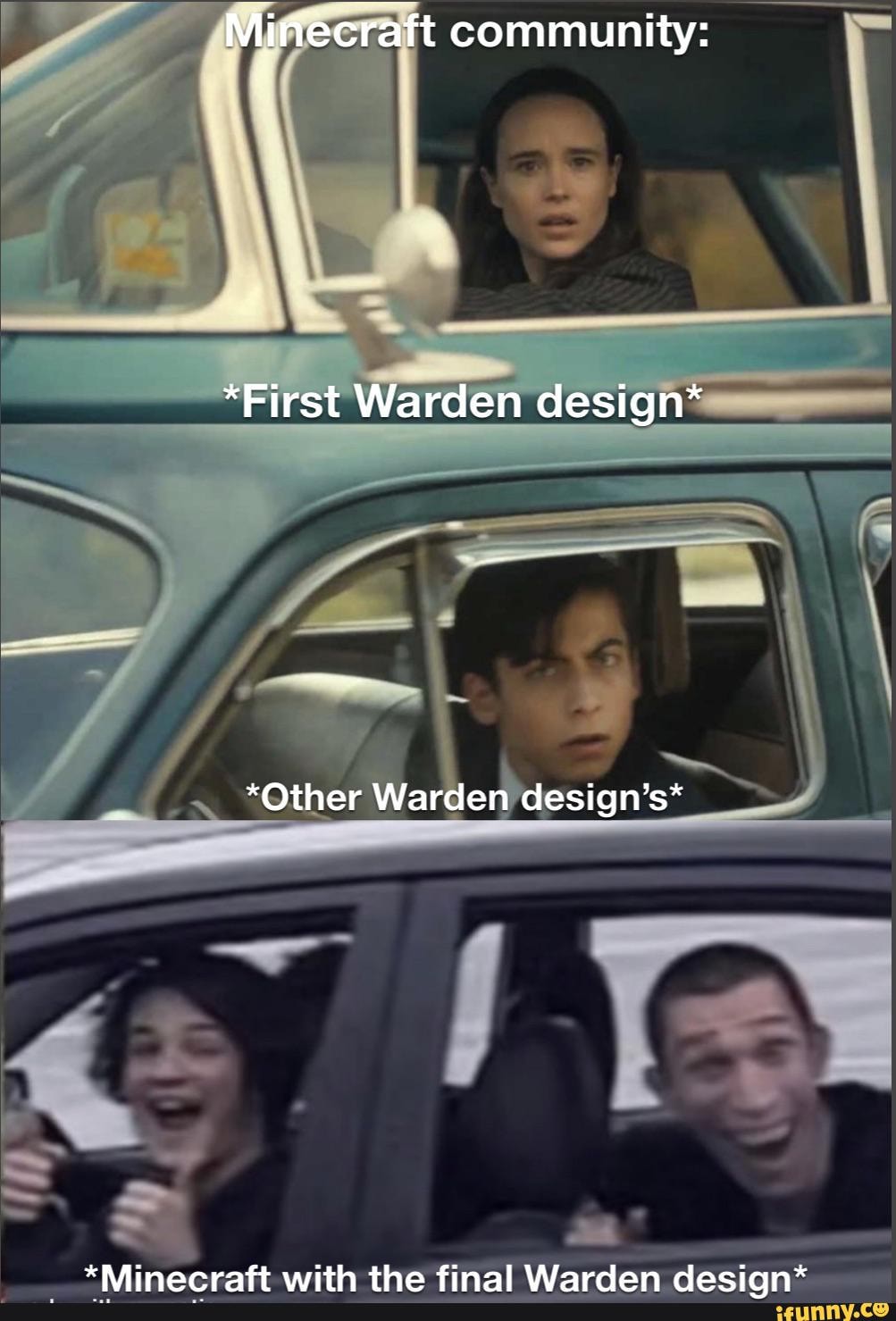 Minecraft community: *First Warden design* *Other Warden design's* *AA ...