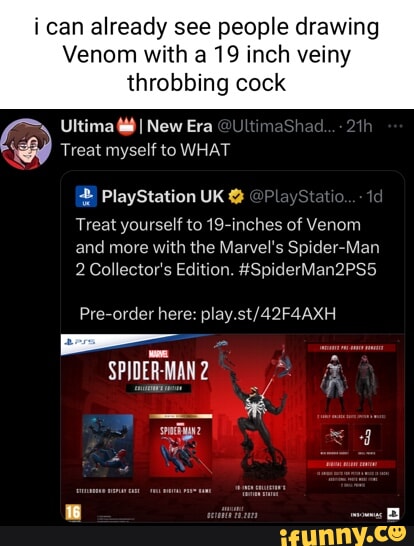 Ican already see people drawing Venom with a 19 inch veiny throbbing ...