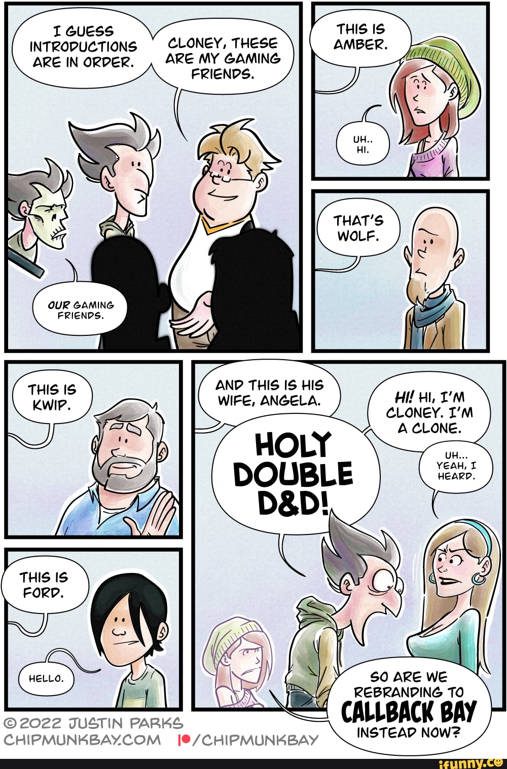 I GUESS THIS IS INTRODUCTIONS CLONEY, THESE ARE IN ORDER. ARE MY GAMING ...