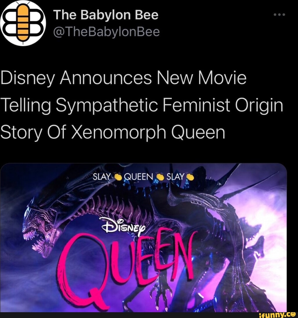 The Babylon Bee @TheBabylonBee Disney Announces New Movie Telling ...